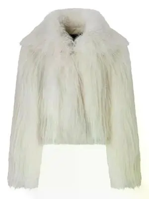 Pinko Cropped Faux Fur Jacket