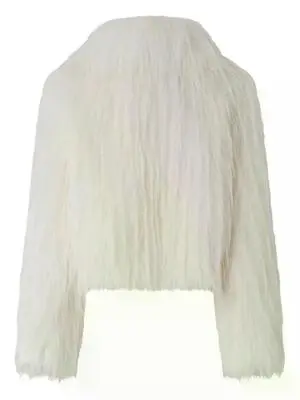 Pinko Cropped Faux Fur Jacket