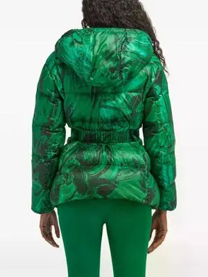 Roberto Cavalli Malachite-print Puffer Jacket