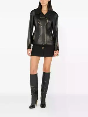 Roberto Cavalli Leather Biker Jacket