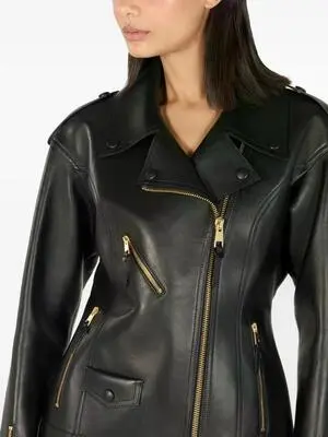 Roberto Cavalli Leather Biker Jacket