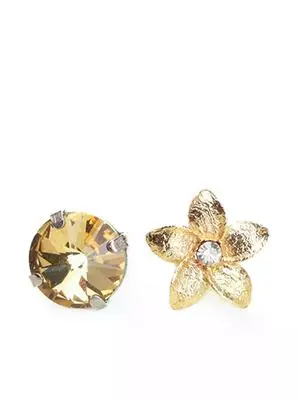 FORTE_FORTE Flower Heart Earrings - Metallic