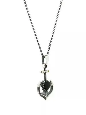 UGO CACCIATORI Heart And Anchor Pendant Necklace
