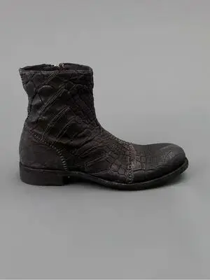 Premiata Textured Leather Boots