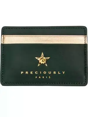 PRECIOUSLY Star Embellished Cardholder - Green