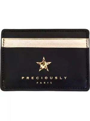 PRECIOUSLY Star Embellished Cardholder - Black