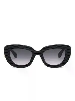 Roberto Cavalli Quilted Cat-eye Sunglasses - Black