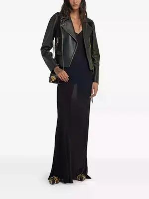 Roberto Cavalli Leather Biker Jacket