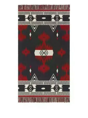 Alanui Jacquard Fringed Blanket - Multicolour