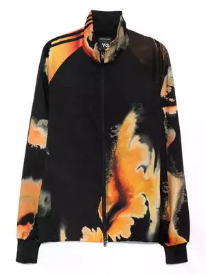 Y3 Abstract-print Zip-up Jacket