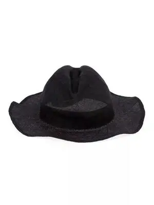 HORISAKI DESIGN & HANDEL Wide Brim Fedora - Black