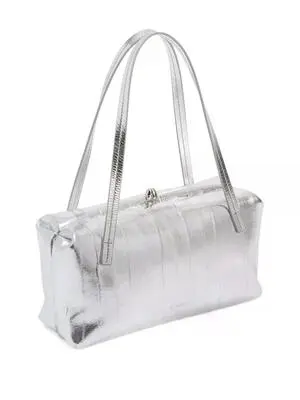 JIL SANDER Small Goji Pillow Tote Bag - Silver