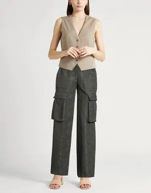 Liu Jo High Waisted Cargo Pants With Lace Detailing