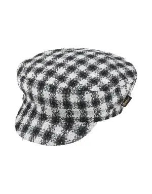 Borsalino Houndstooth Bouclé Flat Cap