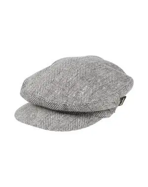 Borsalino Linen Flat Cap - Black