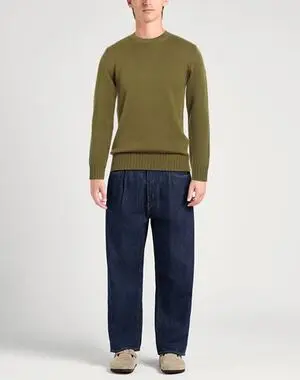 Alpha Studio Wool Crewneck Sweater - Green