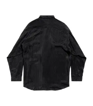 Balenciaga Cupro Stripe Fluid Shirt