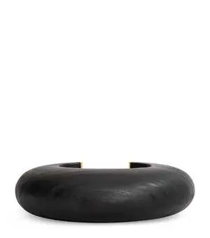 Alaïa Wood And Brass Bumper Cuff - Brown