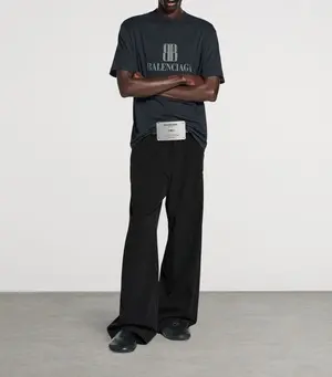 Balenciaga Oversized Cotton Logo T-shirt