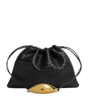 Bottega Veneta Calfskin Intreccio Dustbag Shoulder Bag