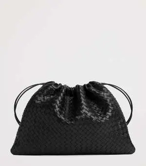Bottega Veneta Calfskin Intreccio Dustbag Shoulder Bag