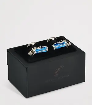 DEAKIN & FRANCIS Sterling Silver Golf Cufflinks