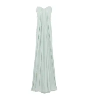 Flowy Draped Evening Dresses