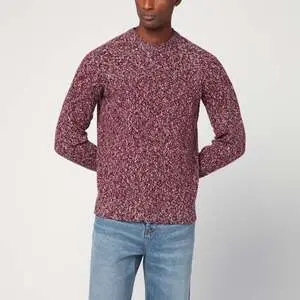 DRUMOHR Patterned Lambswool Crew Neck Sweater