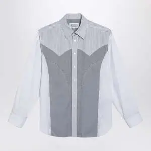 MAISON MARGIELA Striped Patchwork Shirt