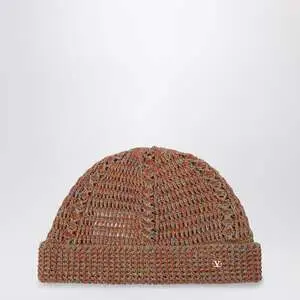 Valentino Garavani Crochet Beanie - Yellow