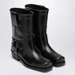 Valentino Garavani Leather Rockstud Low Boots