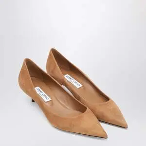 JIMMY CHOO Décolleté Amelia Suede Pumps - Brown