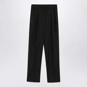 Max Mara Pinstriped Wool Trousers