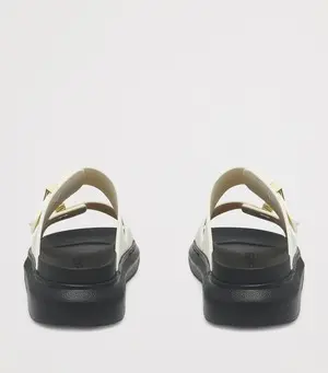 Alexander McQueen Rubber Hybrid Slides - Nude