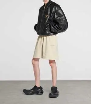 Balenciaga Cotton Logo Shorts
