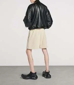 Balenciaga Cotton Logo Shorts