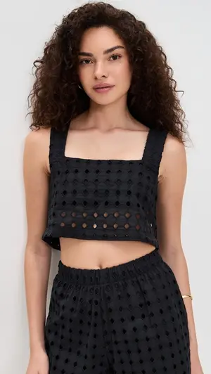 LE BOP Eyelet Tank - Black