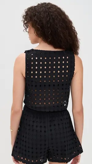 LE BOP Eyelet Tank - Black