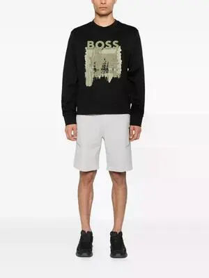 BOSS Logo-print Cotton Sweatshirt