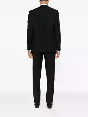 Caruso Shawl-lapel Single-breasted Suit - Black
