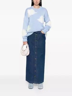 Fiorucci Button-front Denim Skirt