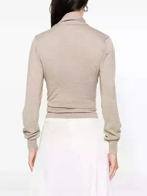 LEMAIRE Button Tie Cardigan - Neutrals