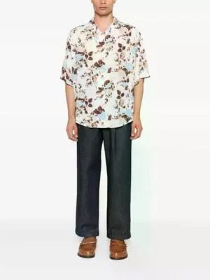 Ami Camp-collar Floral Shirt
