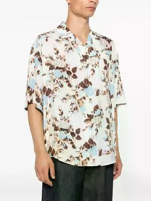 Ami Camp-collar Floral Shirt