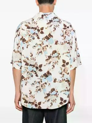 Ami Camp-collar Floral Shirt
