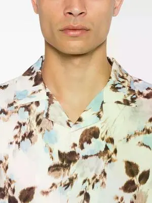 Ami Camp-collar Floral Shirt