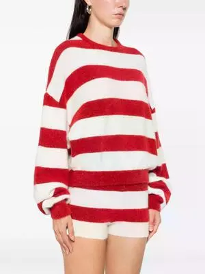 Fiorucci Striped Crew-neck Jumper - Red