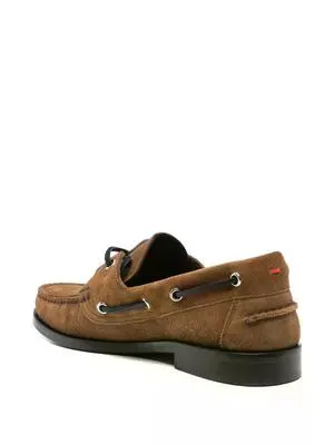 AeydĒ Harris Suede Boat Shoes - Brown