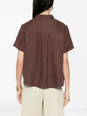 SAMSOE SAMSOE Button-front Linen Shirt