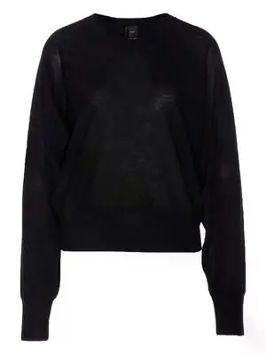 Pinko Wool Round Neck Long Sleeve Sweater